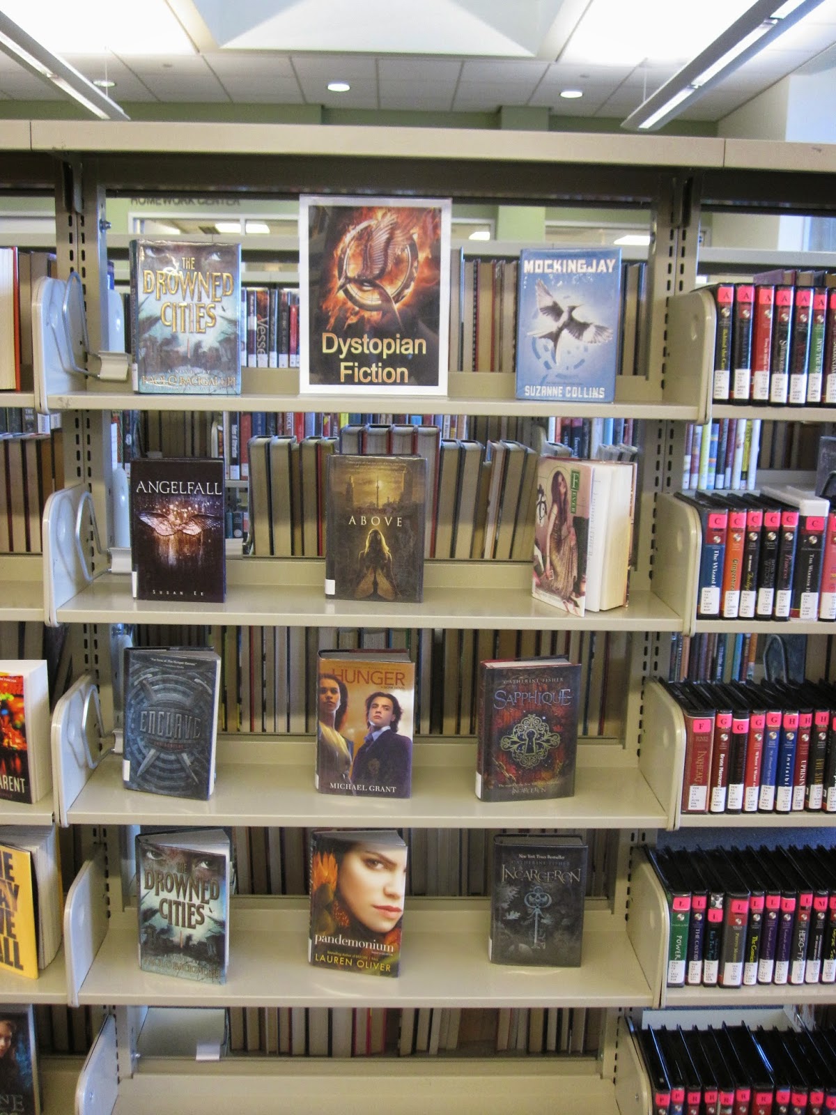 Devyn's Library Displays: November 2013 Display- Hunger Games & Thor