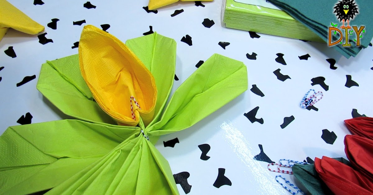 I Know How To...: Lotus Of Napkins - Beautiful Table Setting