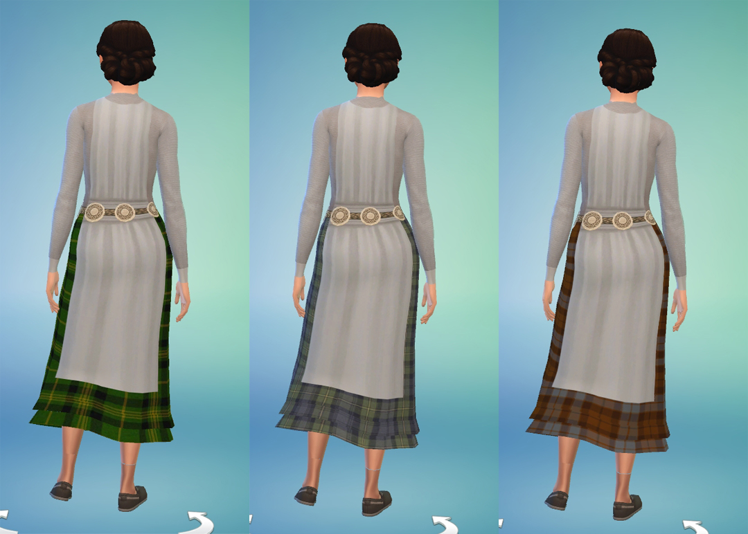 TS4: Celtic Short Dress and Cape | History Lover's Sims Blog