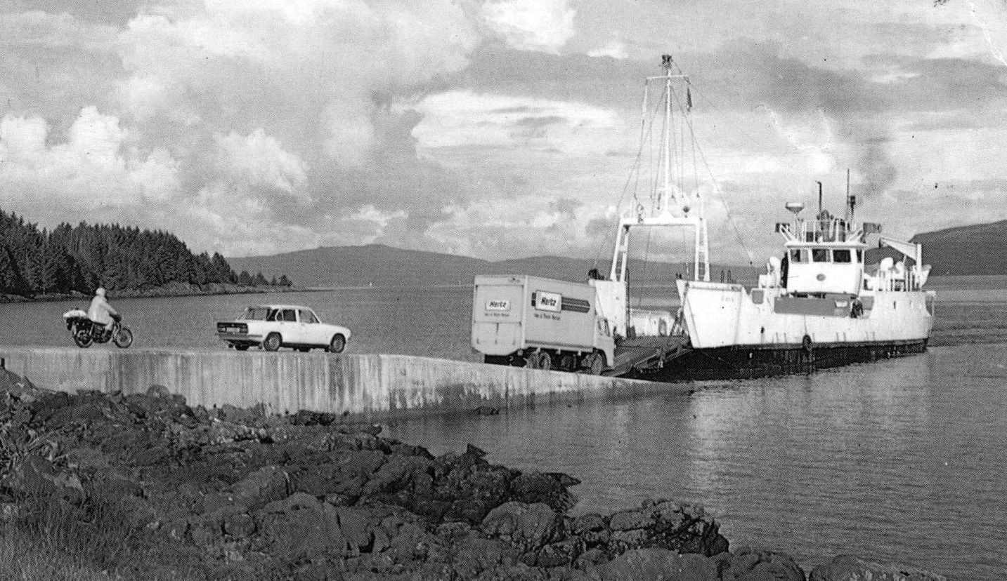 Tour Scotland: Old Photograph Fishnish Isle Of Mull Scotland