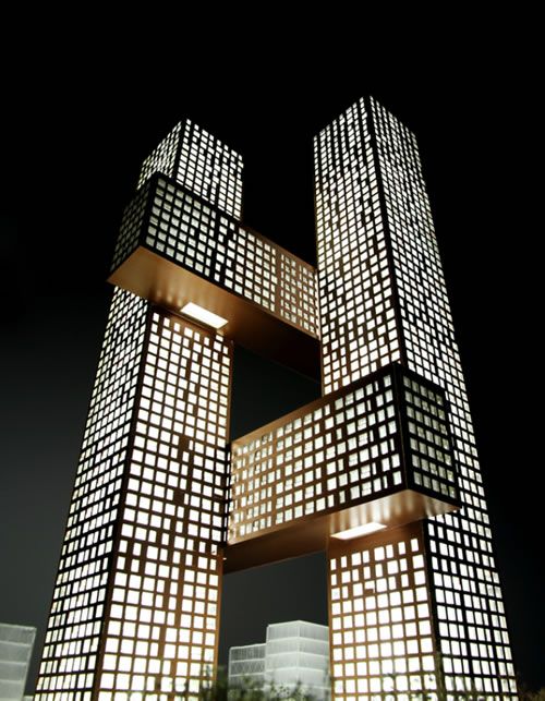 An Impressive Hashtag Tower in South Korea: Hashtag Tower, South Korea