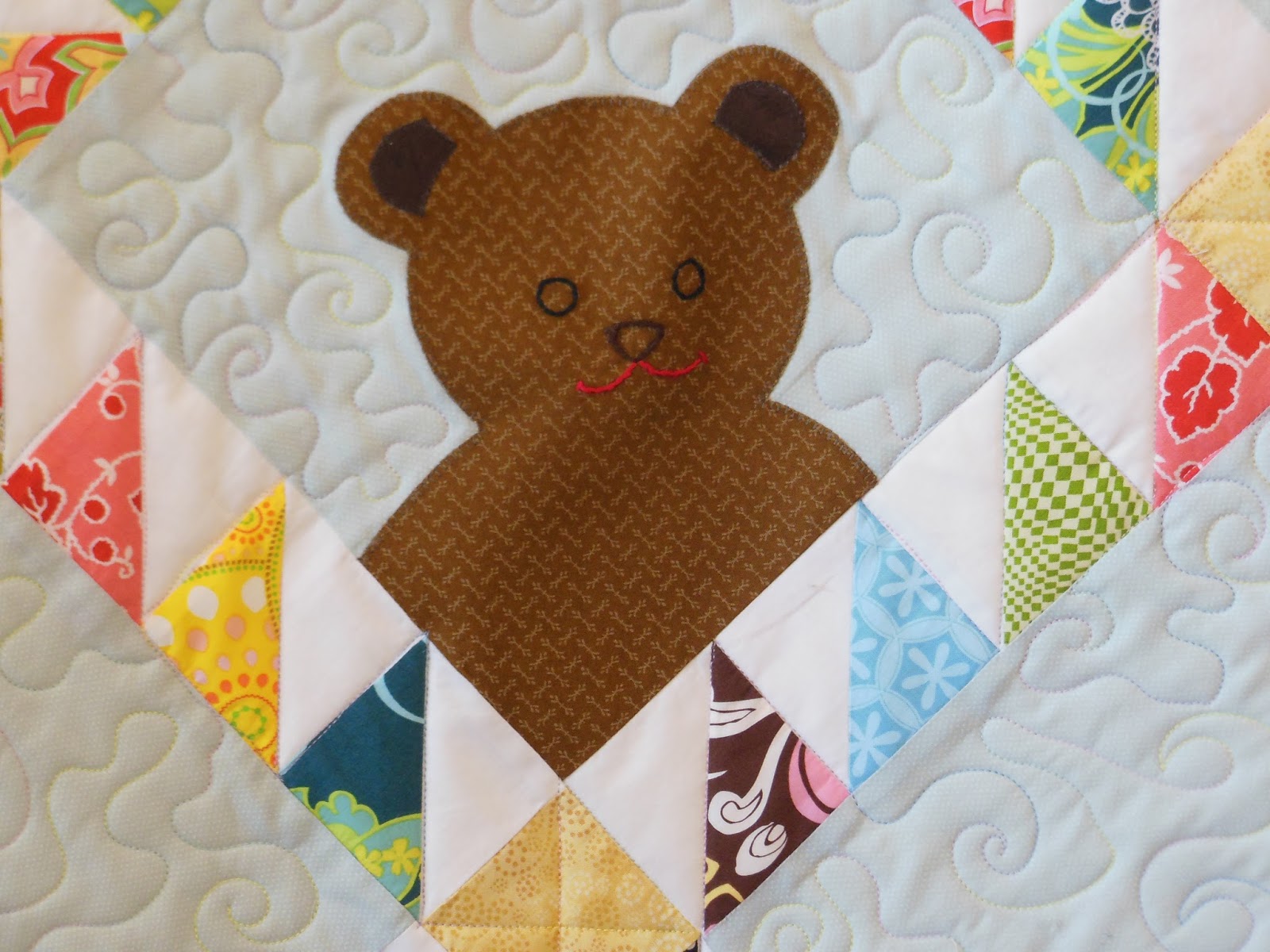 Quilting By Celia: Peekaboo Teddy Quilt