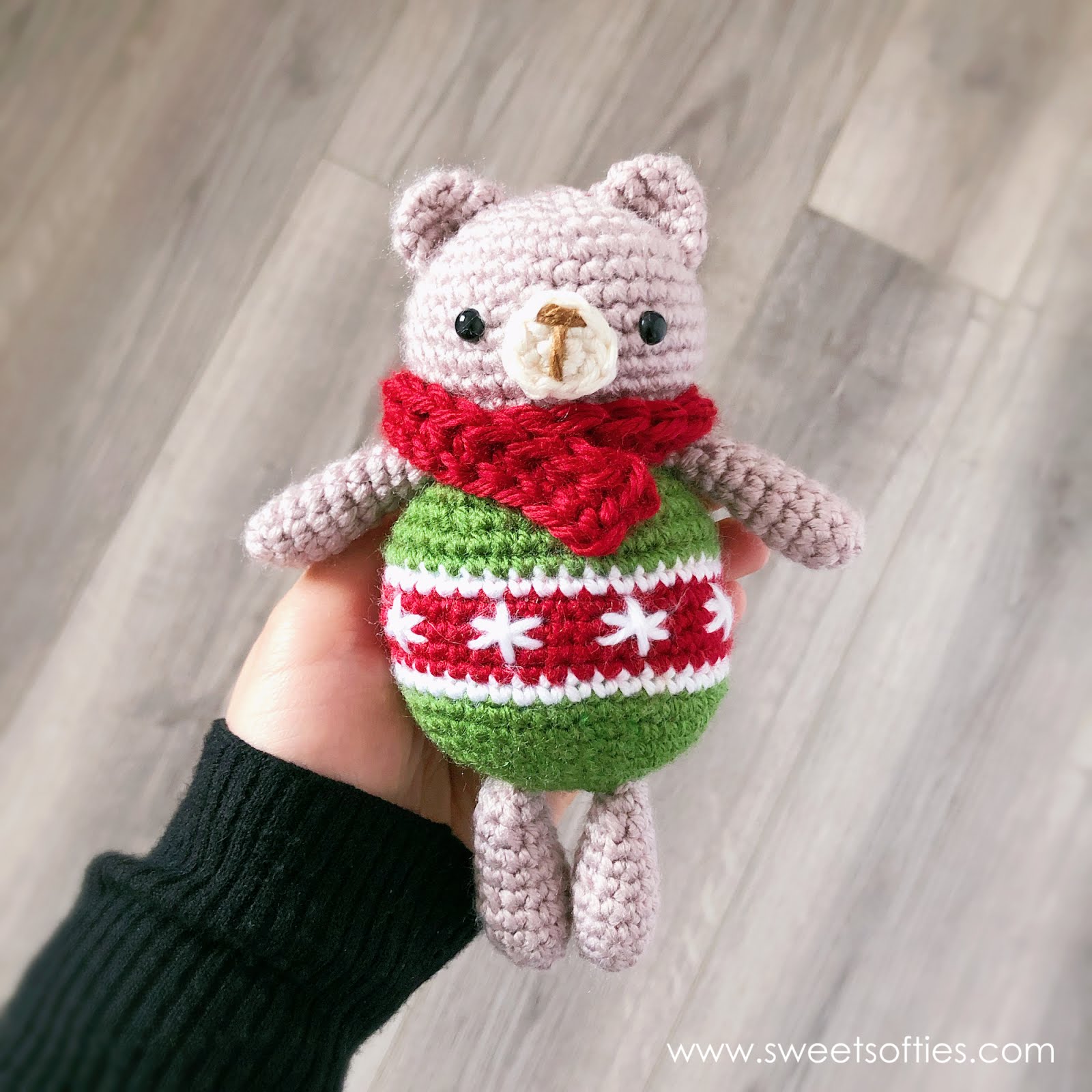 Stuffed Animals & Plushies Toys Small crochet toy. Teddy bear pattern ...