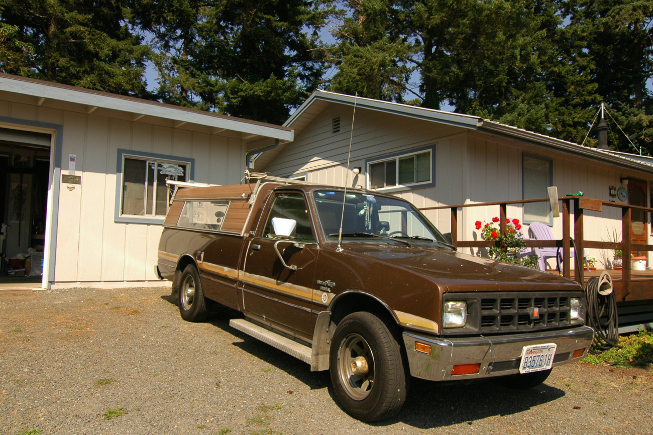 OLD PARKED CARS.: 1983 Isuzu P'up DLX Diesel.