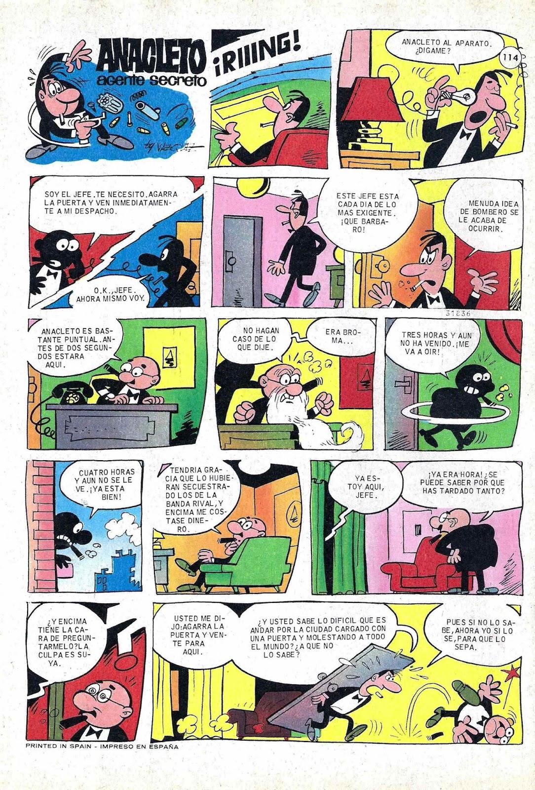 Galicia Comic: Colección OLÉ! 12 - Anacleto, ,Agente secreto