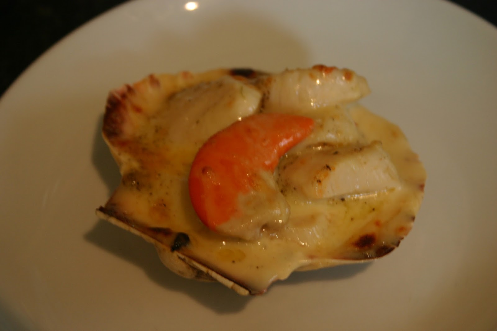 Scallops with Cheese Sauce