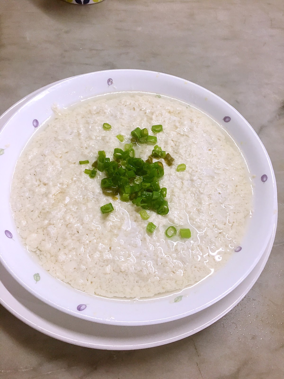 Steam tofu with fish paste - Linda's Cravings