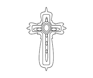 cross clipart free colored and uncolored versions | Hippie Chic's Makings