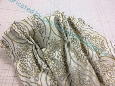 Leatherwood Design Co: Pleating to pattern and pattern placement
