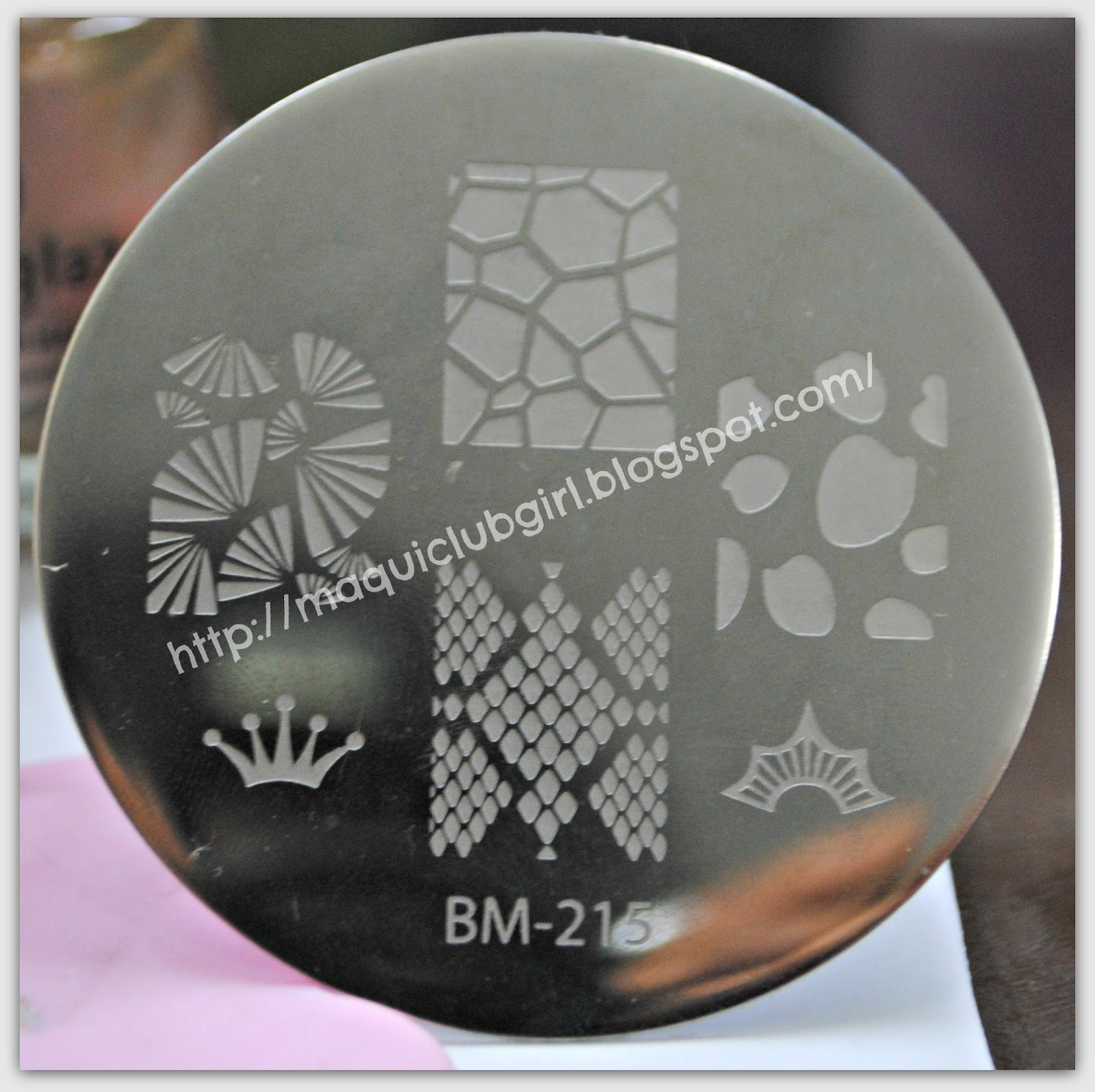 MAQUICLUB GIRL: Adventures in stamping: Silver + BM-215