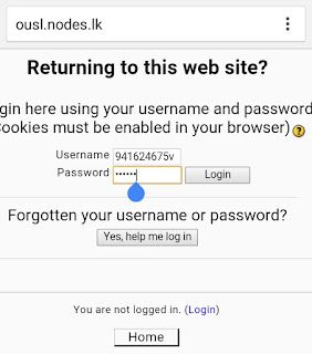 How to access & Use Ousl Moodle