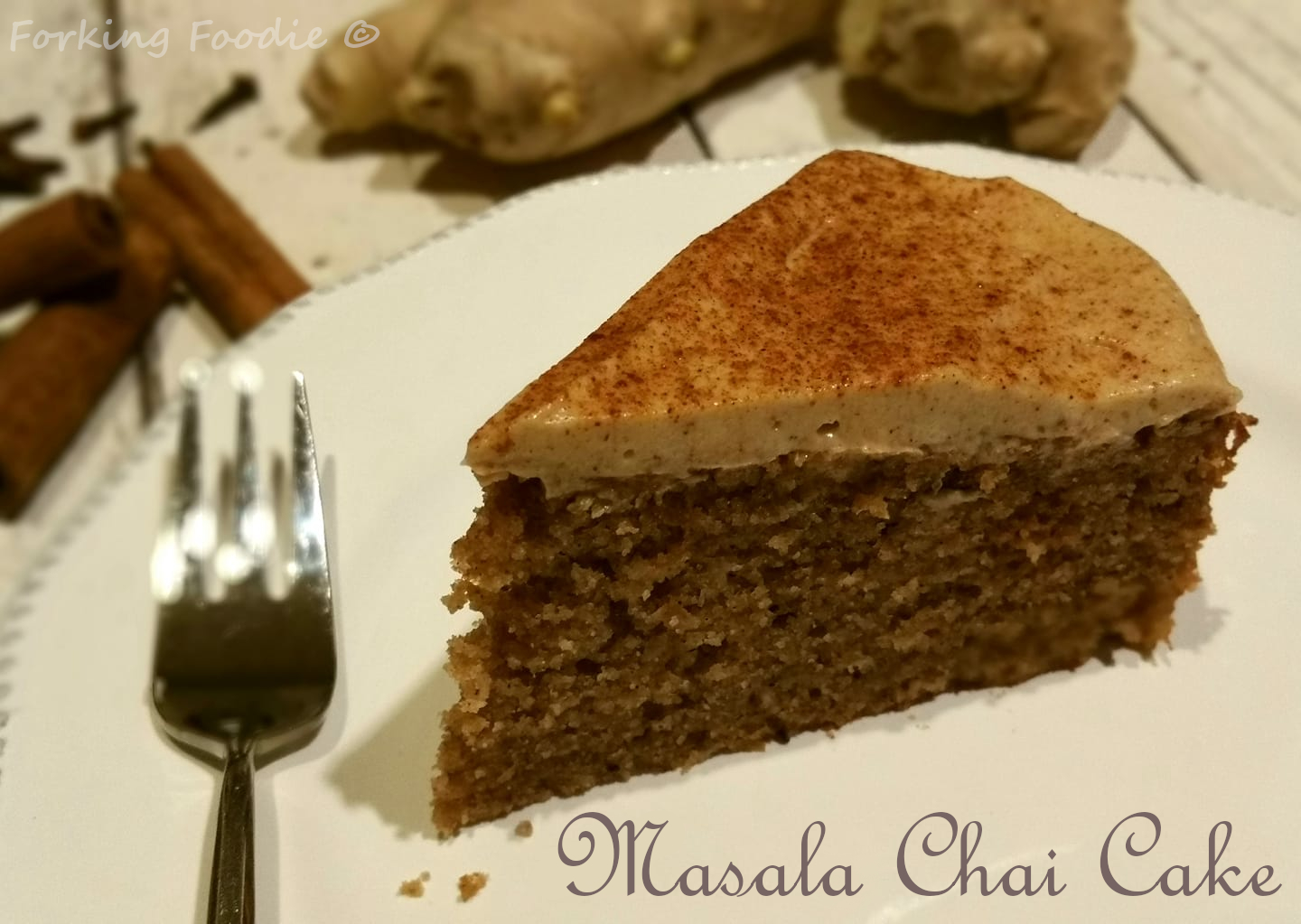 Forking Foodie: Masala Chai Cake with Vanilla Cinnamon Frosting (Gluten ...