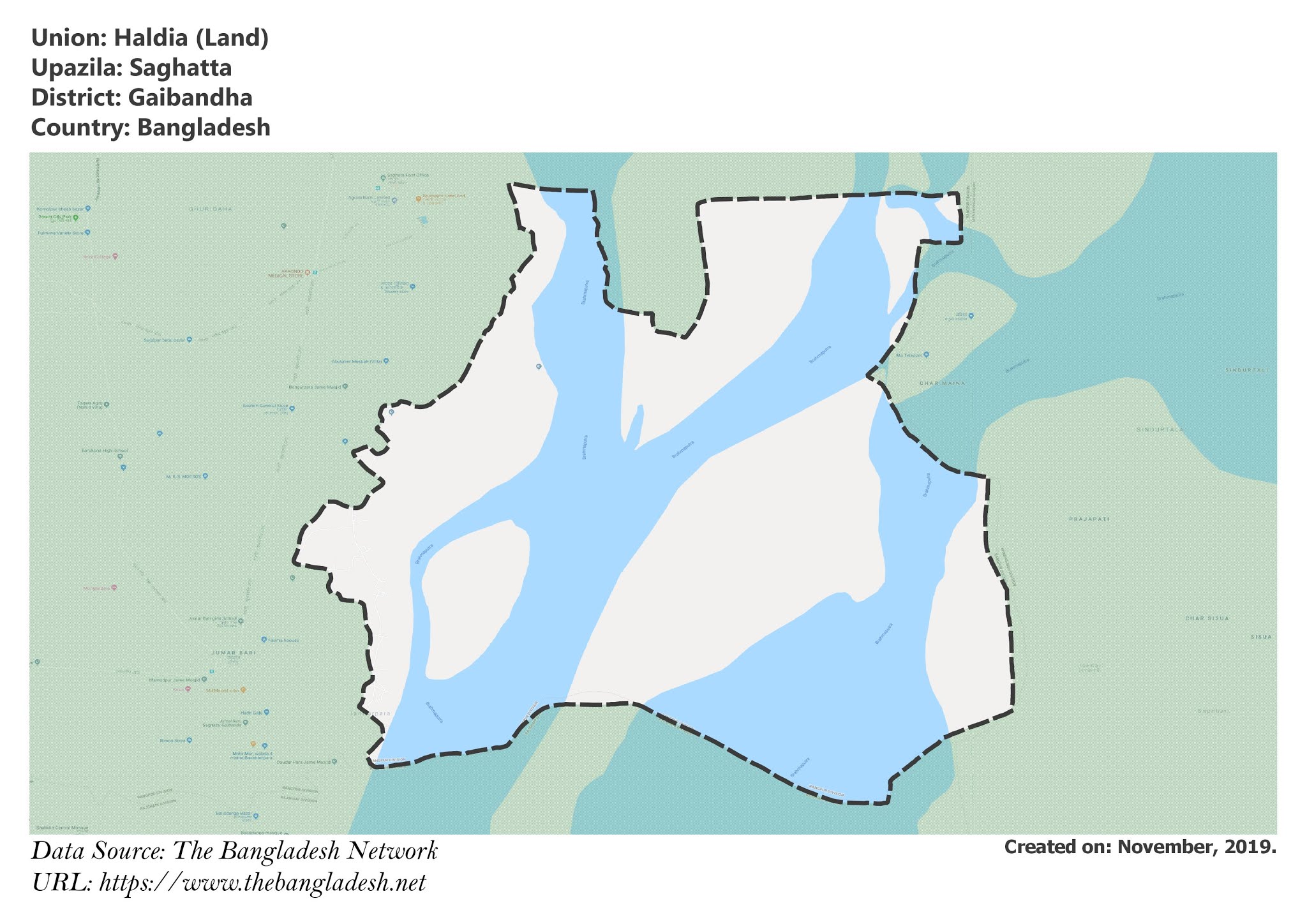 Haldia Union, Gaibandha
