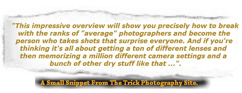 Trick Photography And Special Effects: Learn Photography Tricks And ...