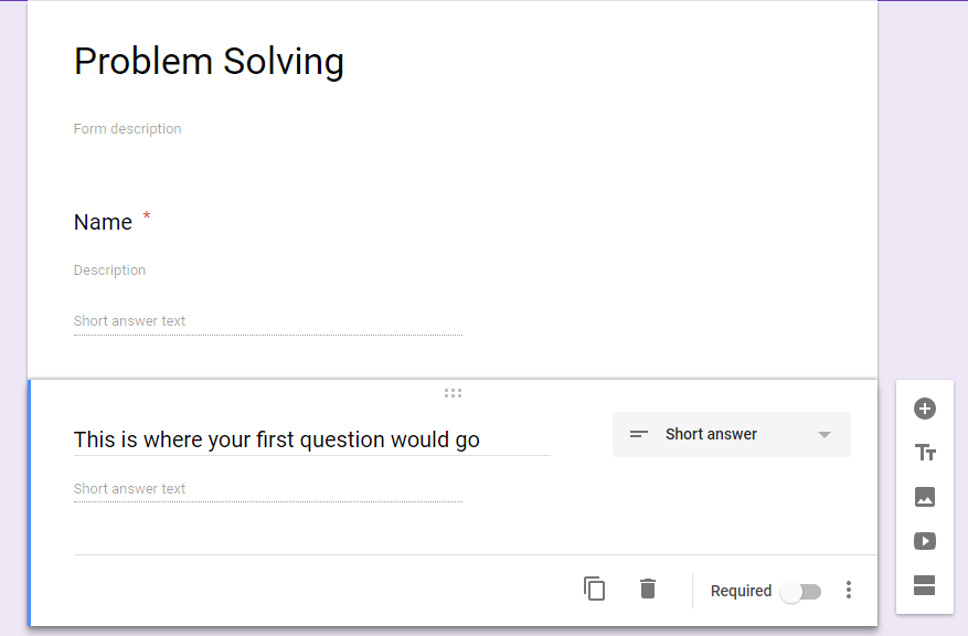 Let's be Franco: Problem Solving made easy with Google Forms