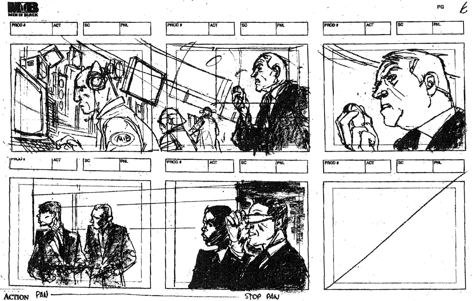 Gerald Forton Storyboard Artist: Men in Black Storyboard