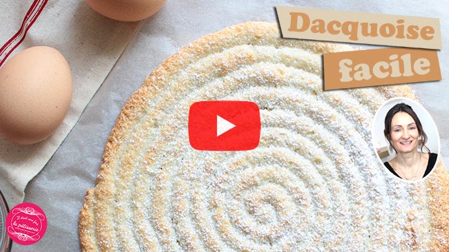 Recette de la dacquoise aux amandes {base en pâtisserie} : Il était une ...