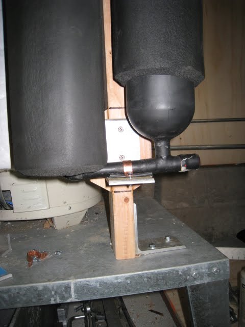 Adventures in Solar Hot Water: Drainback Tank Mounted