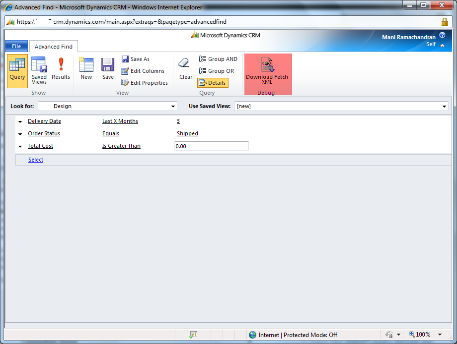 cRm Musings: CRM 2011 Online Reports with FetchXML