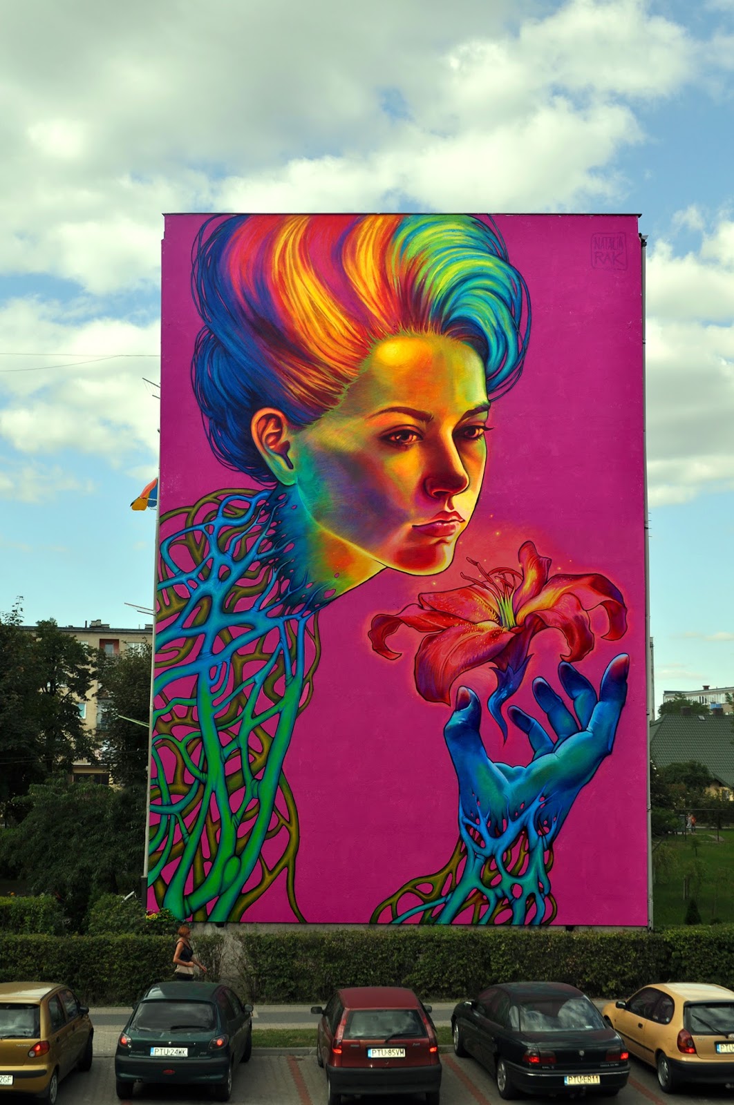 Natalia Rak New Mural In Turek, Poland – StreetArtNews
