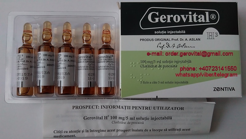 Buy Original Romanian Gerovital H3 Tablets and Injections by Dr Ana Aslan