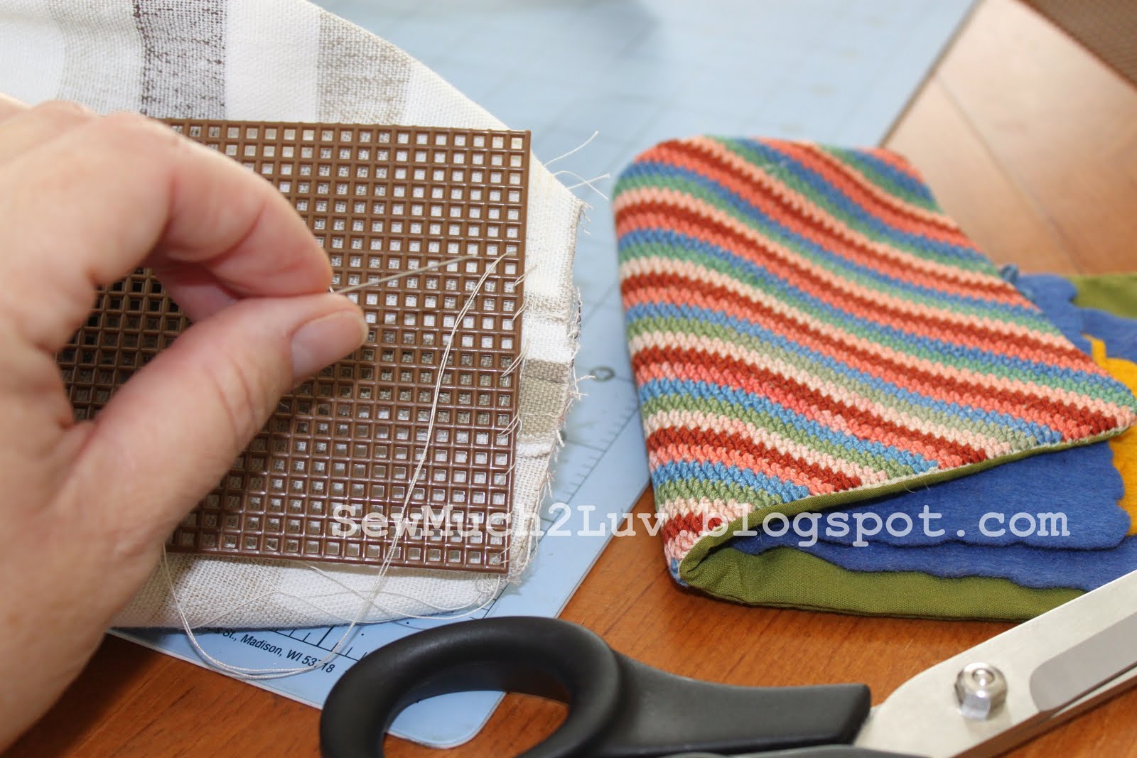 Sew Much 2 Luv: Shower Curtain - Tote Bag Upcycle