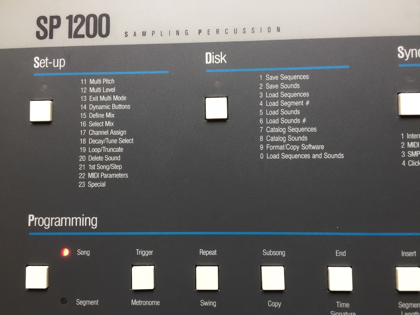 MATRIXSYNTH: Emu SP-1200 Sampling Drum Machine SN 109604285