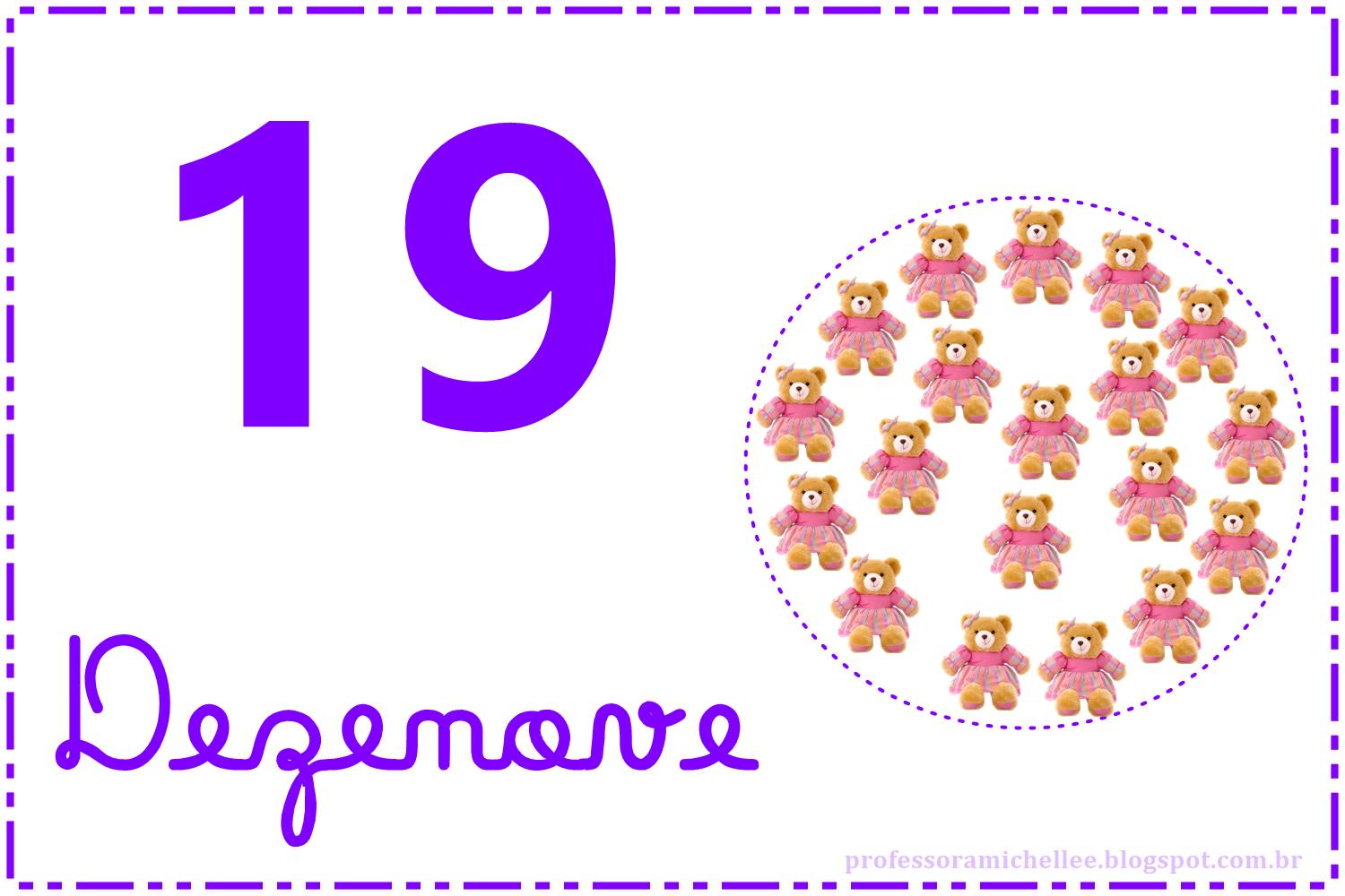 Professora Michelle: Numerais e quantidades