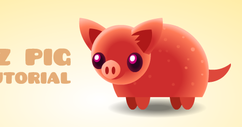 2D Game Art Tutorials: EZ Pig