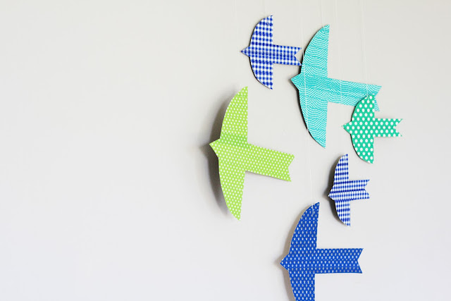 Just Four More Minutes: Make your own Paper Bird Mobile