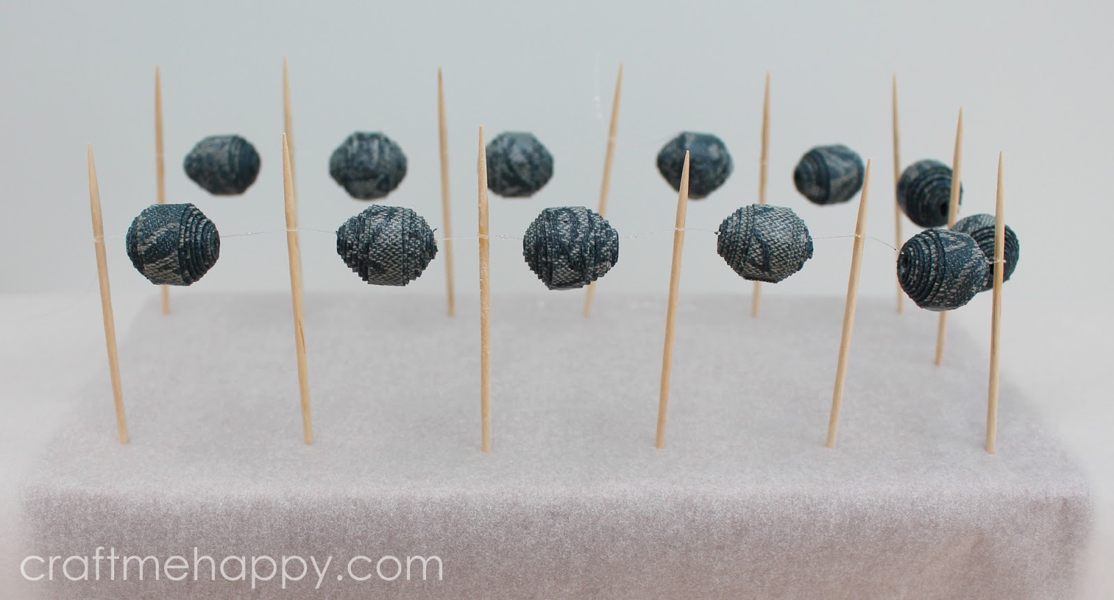 Resin Coated Fabric Beads | Craft me Happy!: Resin Coated Fabric Beads