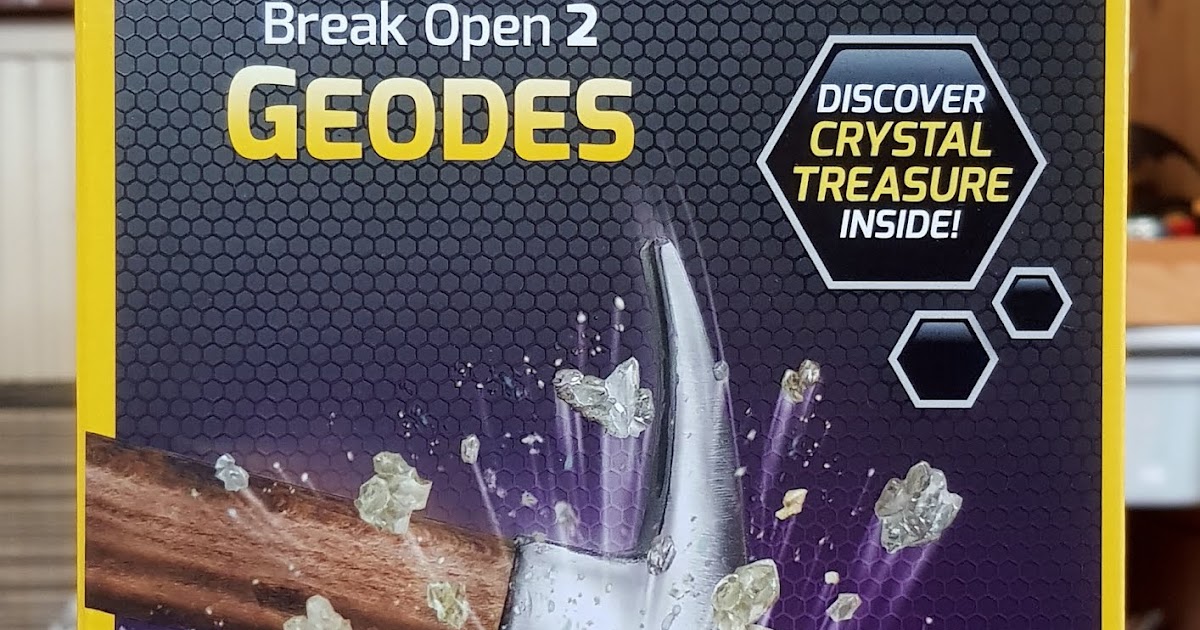 The Brick Castle: National Geographic Break Open Geodes Set Review (Age ...