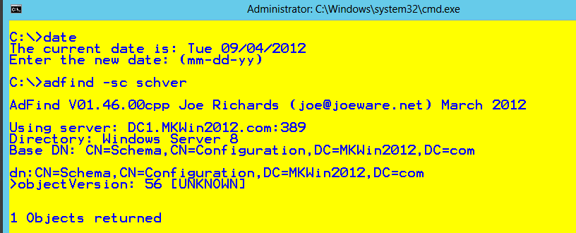 Windows 2012 Ad Schema Version ~ My Blog About Active Directory And Everything Else