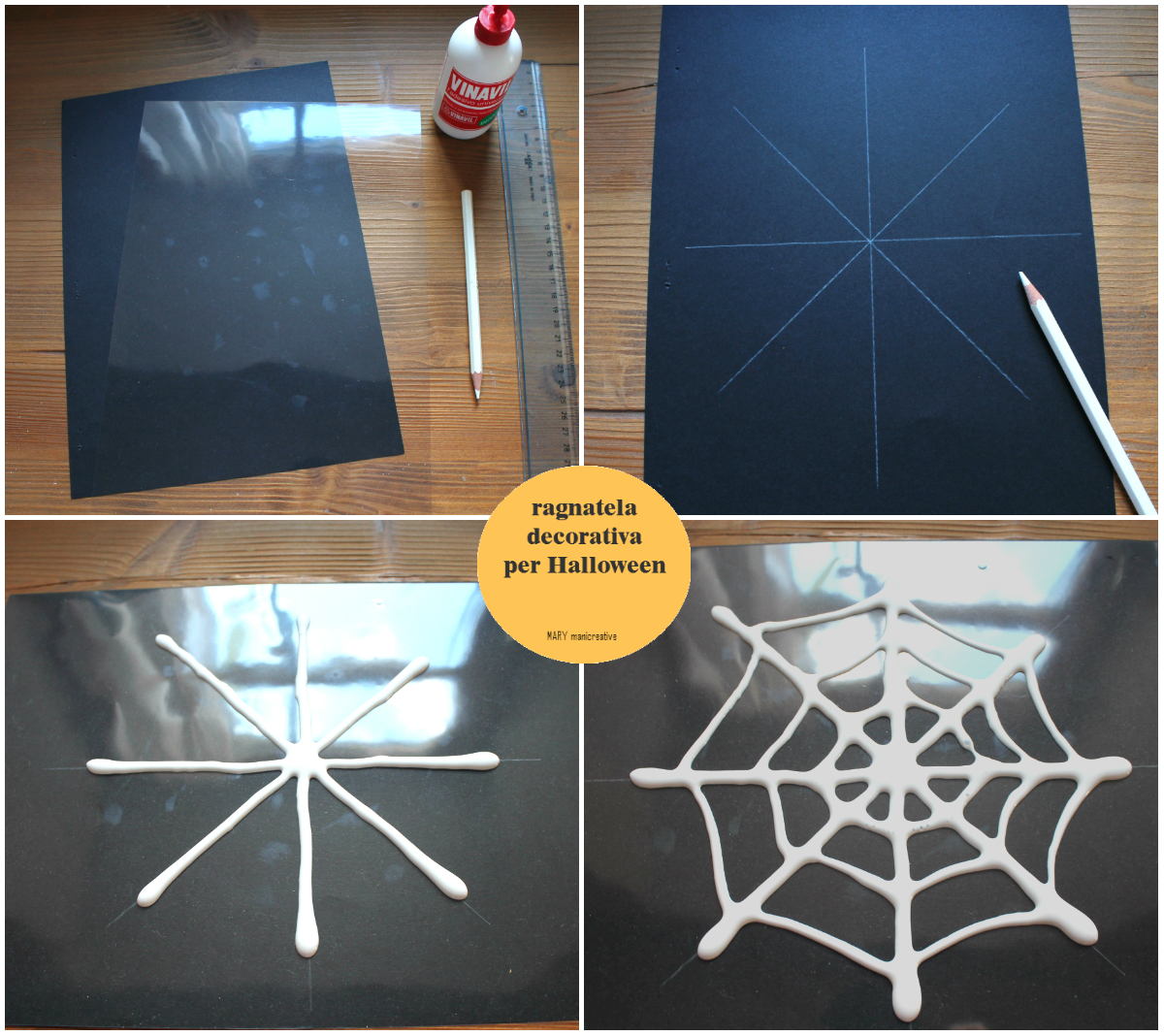 Come fare una ragnatela decorativa per Halloween - Mariangela Vaia