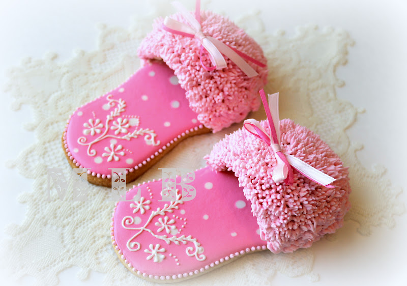 My little bakery 🌹: Slipper Cookies...in 3D...