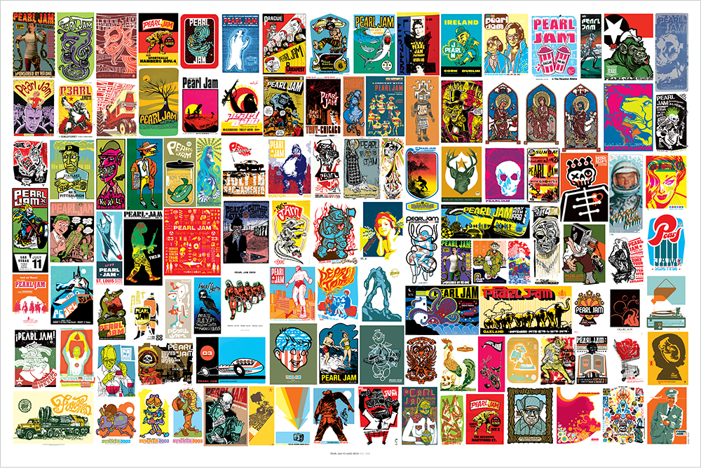 INSIDE THE ROCK POSTER FRAME BLOG: Ames Bros Vs Pearl Jam Poster Volume 1