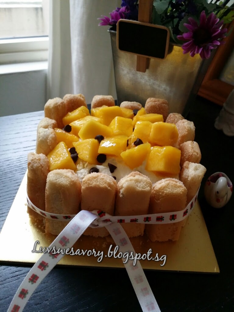 Luvswesavory: Mini Mango Charlotte Cakes