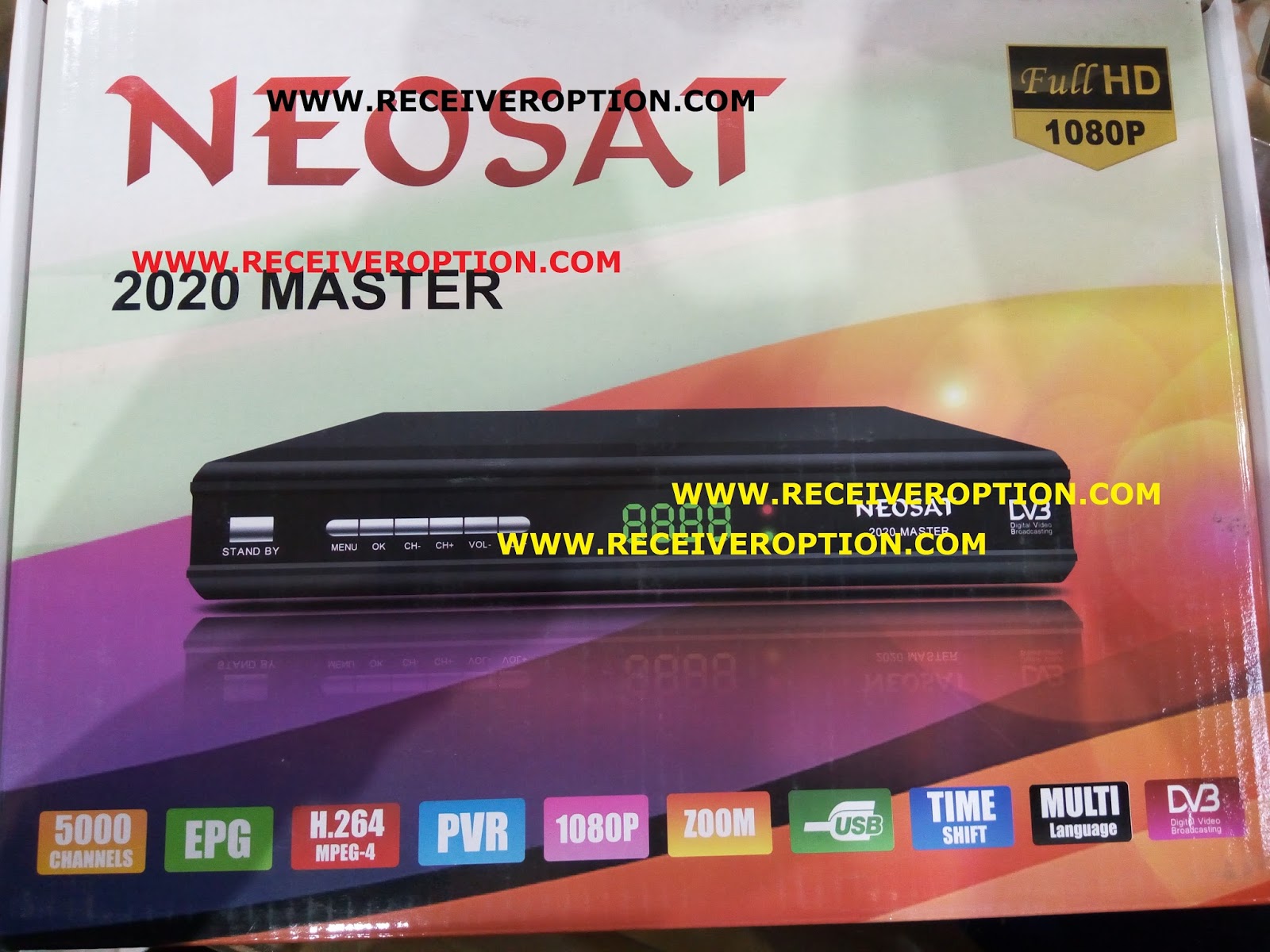 NEOSAT 2020 MASTER HD RECEIVER CCCAM OPTION - How To Enter Biss key ...