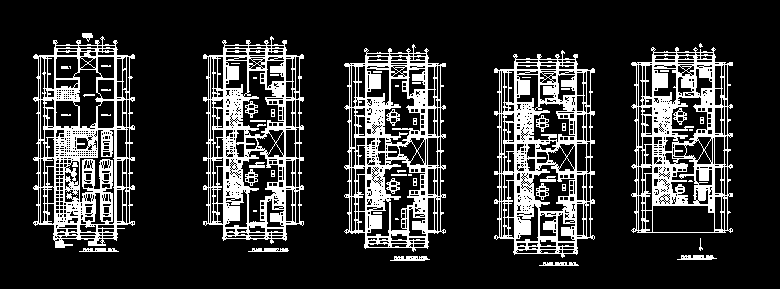 Plan Autocad d'un Bâtiment multifonctionnel en dwg ~ Engineering et ...