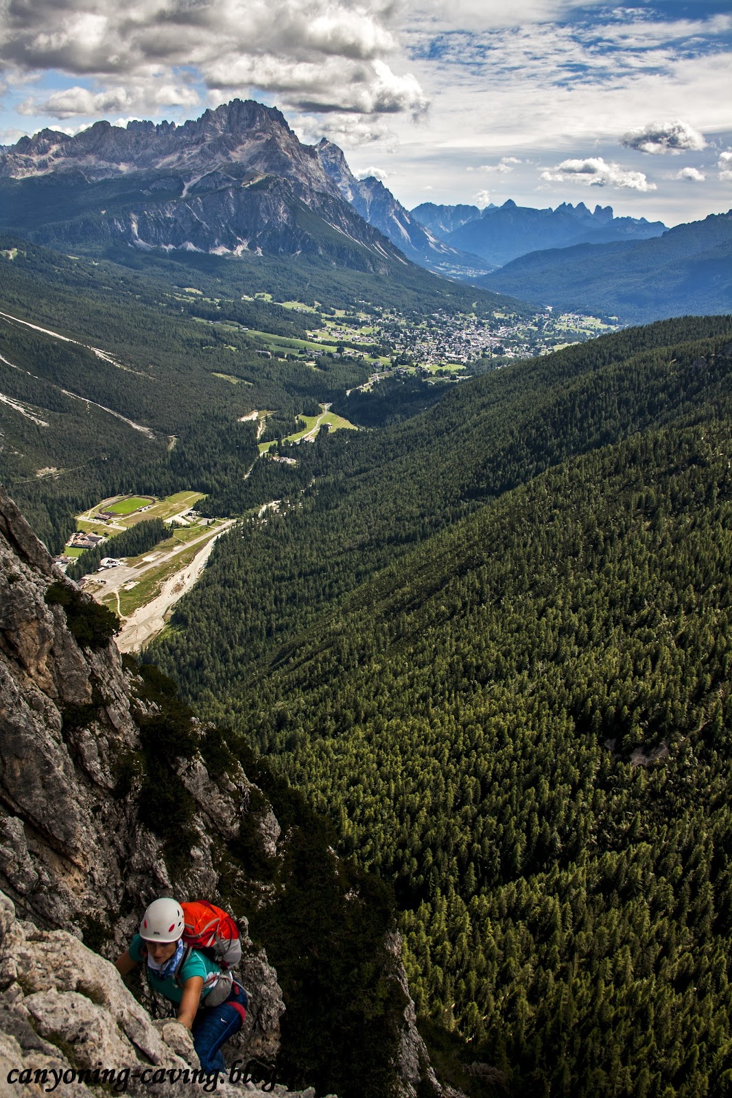 Canyoning - Caving: Via Ferrata Ettore Bovero/Col Rosa, Cortina, Dolomites