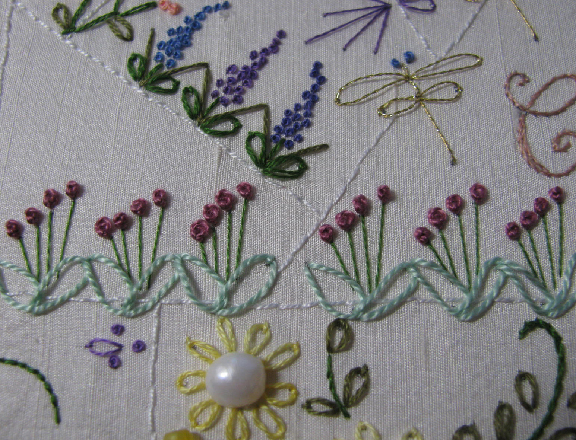 Faux patchwork quilt block - part two