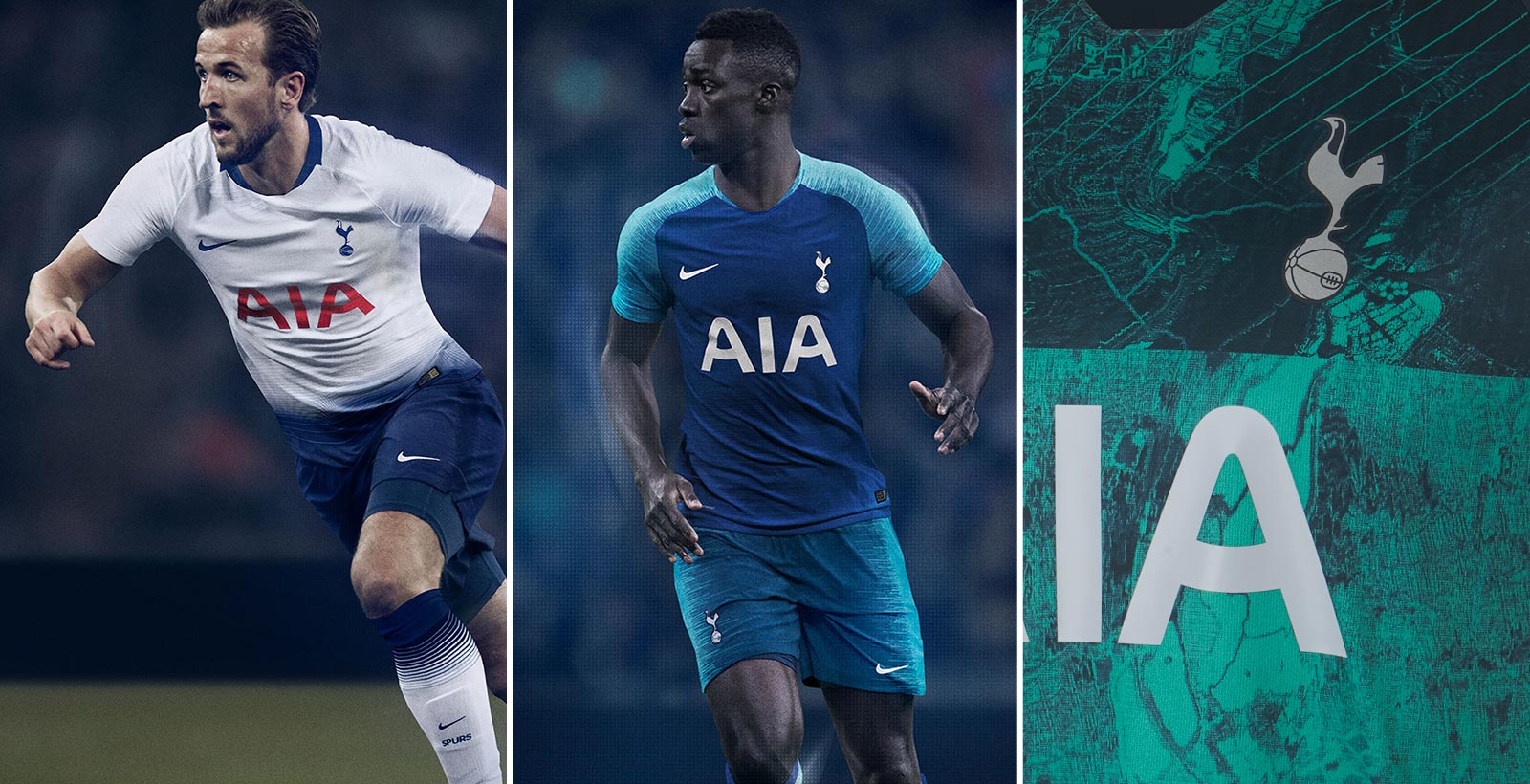 Nike Tottenham Hotspur 18-19 Home & Away Kits Released + Third Kit ...
