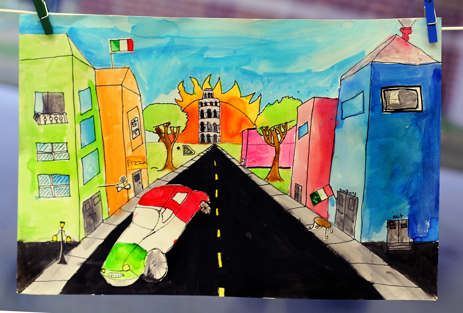 smART Class: Italy One Point Perspective