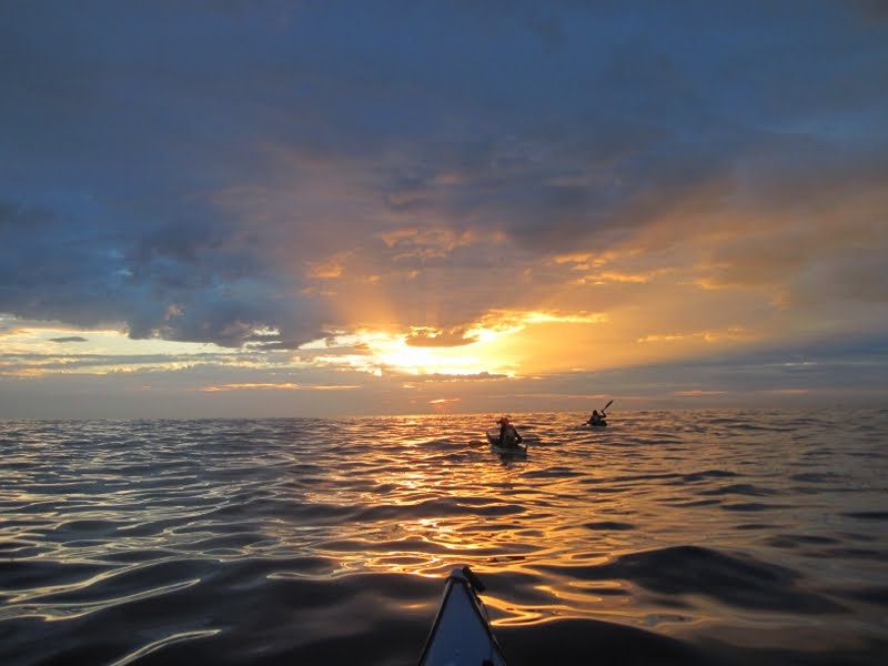 Kayaks across Bass Strait: Hogan Island
