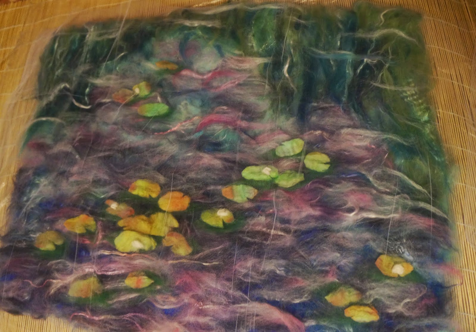 Ginger Wilson: Wet felting waterlilies