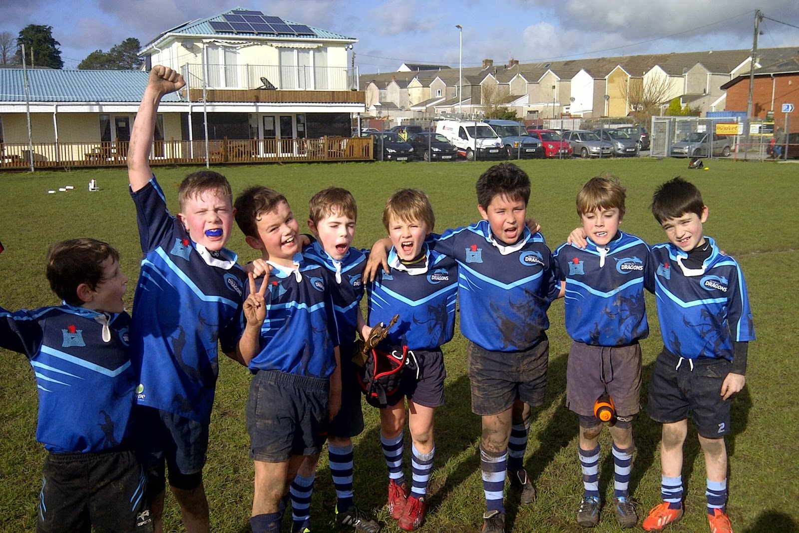 Mumbles Dragons Under 11's Rugby Team: Dragons V Gorseinon. Away.