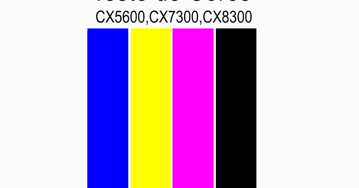 RPL Edição Digital: Folha de teste de impressão de Quatro cores