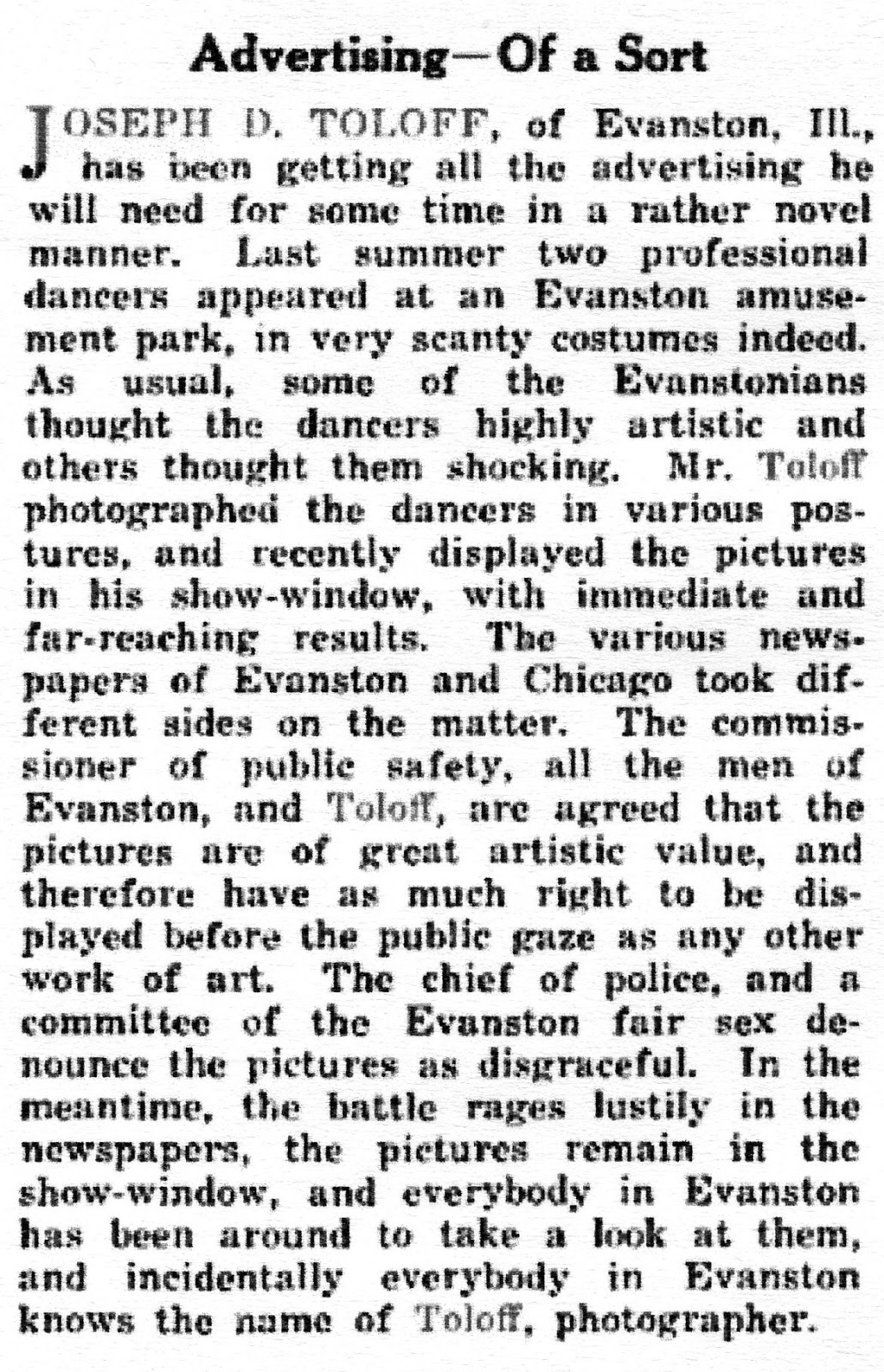 Under Every Stone: EVANSTON PHOTOGRAPHER DE LUXE FOR THE NORTH SHORE ...