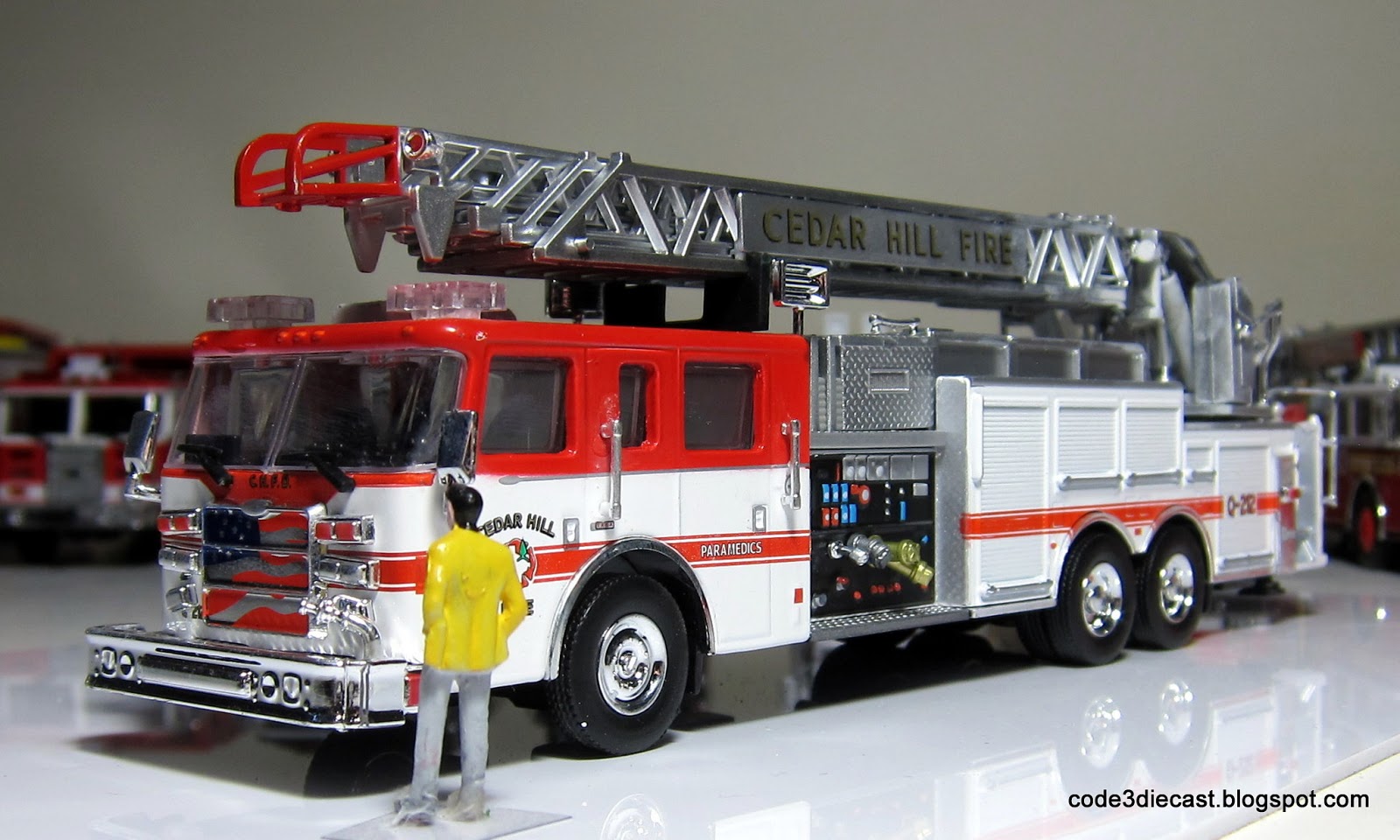 My Code 3 Diecast Fire Truck Collection: Pierce Dash Rear Mount Ladder