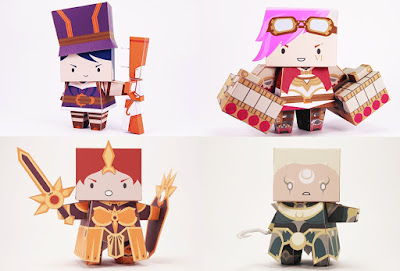 League of Legends - Caitlyn, VI, Leona & Diana Papercraft | Papercraft ...